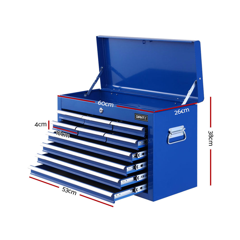 GIANTZ 10 Drawer Tool Box Cabinet - Blue Garage Organiser – Toolbox Direct